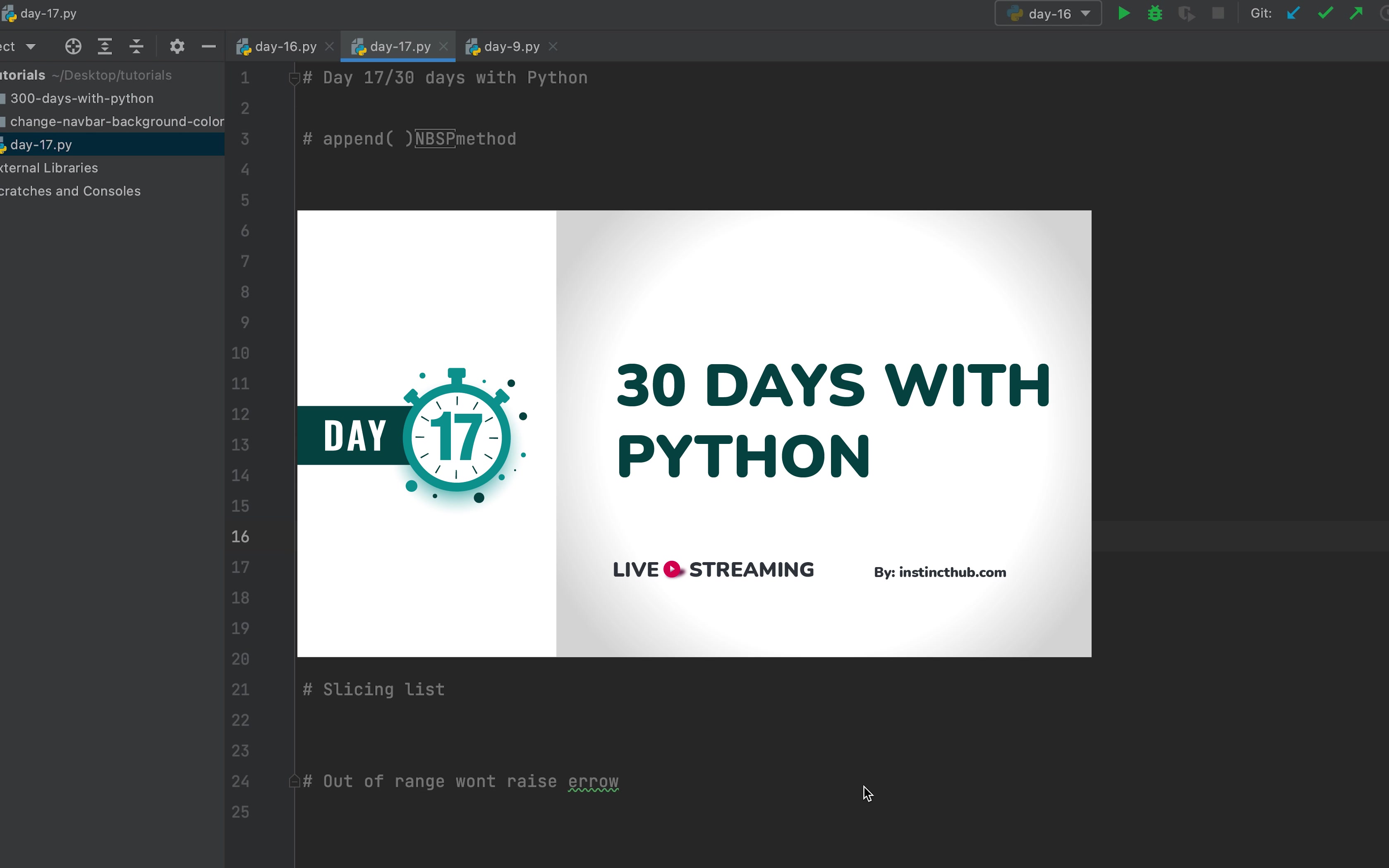 Day 17: List Methods Part 1