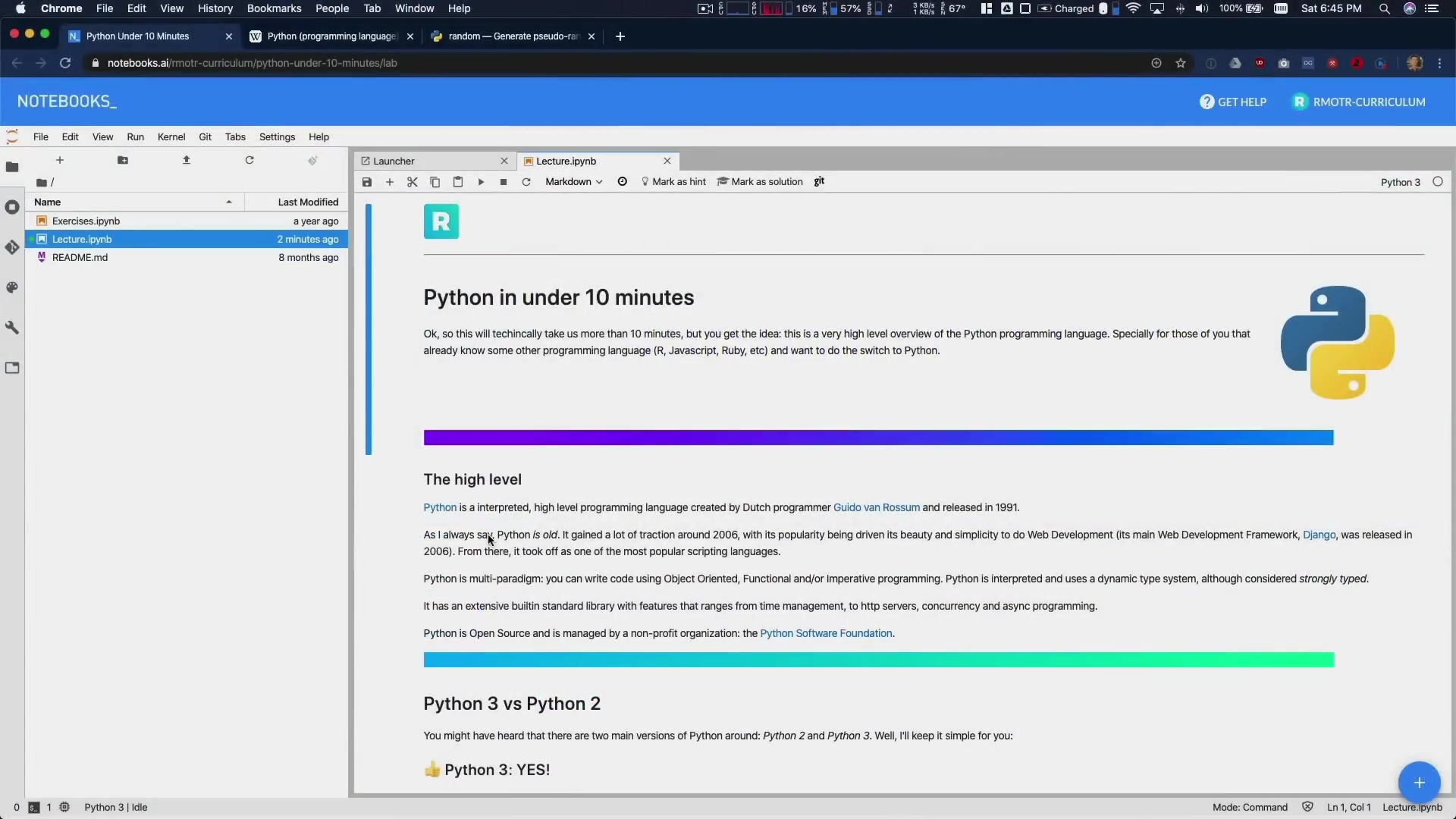 Python Recap 1