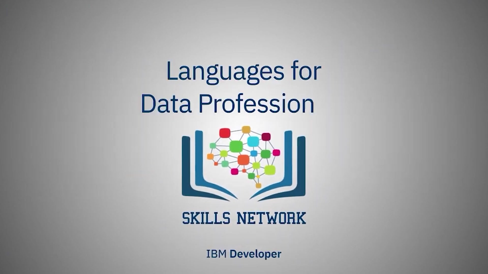 Languages for Data Professionals